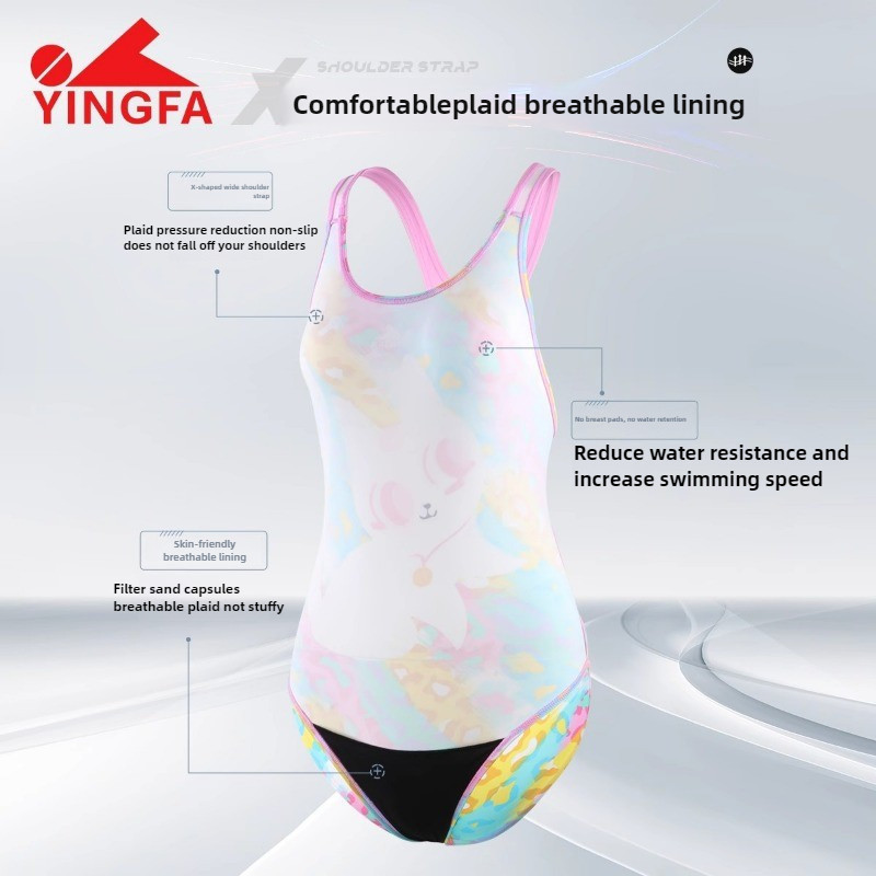 YINGFA Sporty Racing Swimwear for Women & Girls Professional Training ...