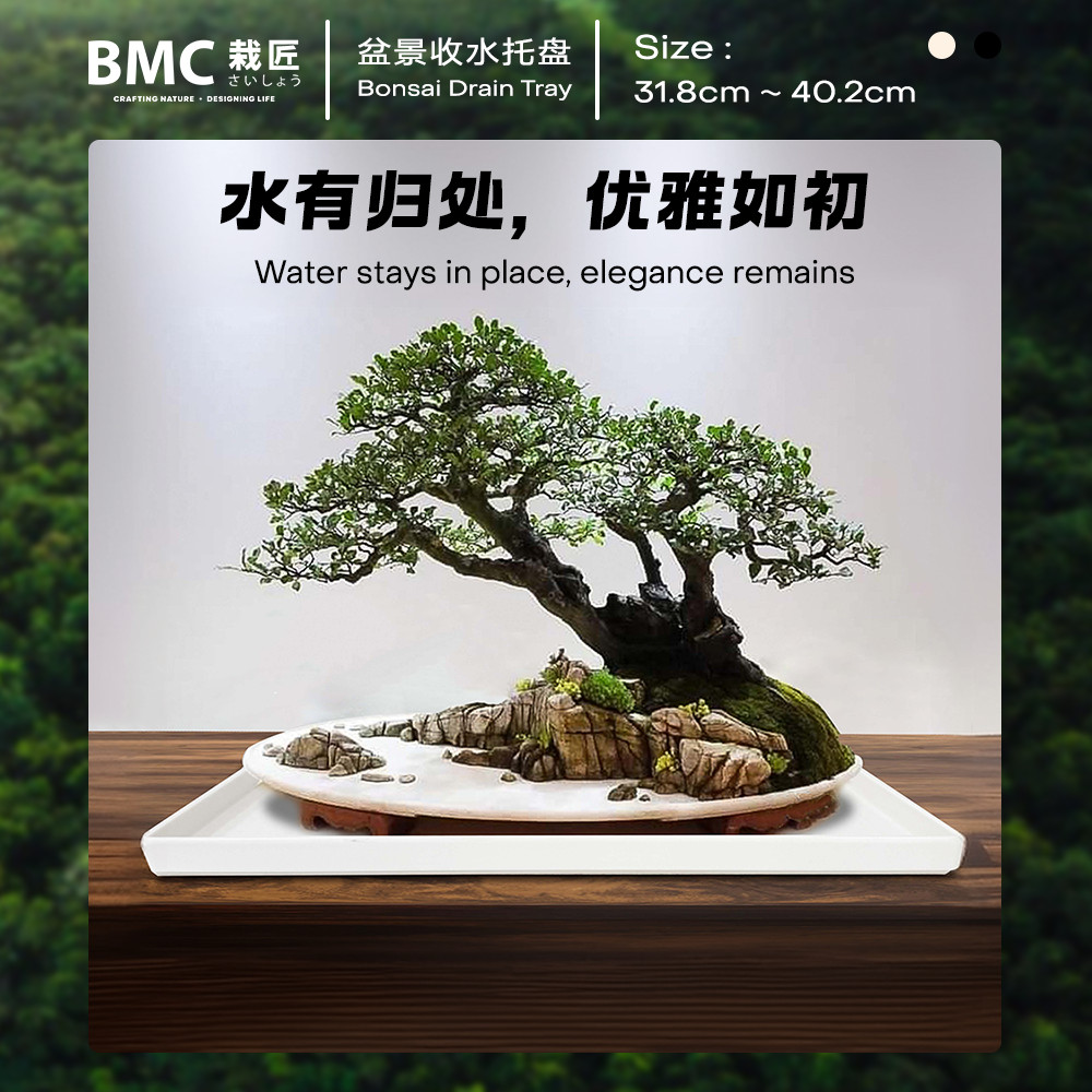 Bmc Bonsai Rectangle Water Drip Tray Plant Drainage Base Plate Penjing ...