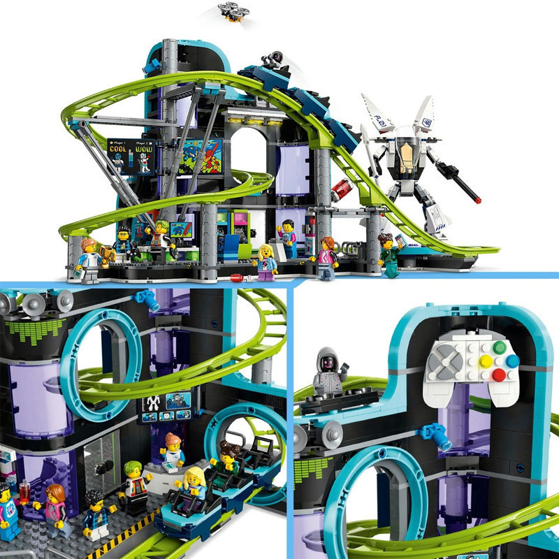 New City-60421 Robot World Roller Coaster Amusement Park Creative ...