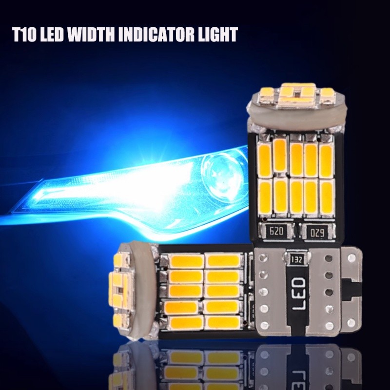 T10 LED 4014 26SMD Super Bright Signal Bulbs / Width Indicator Reading ...