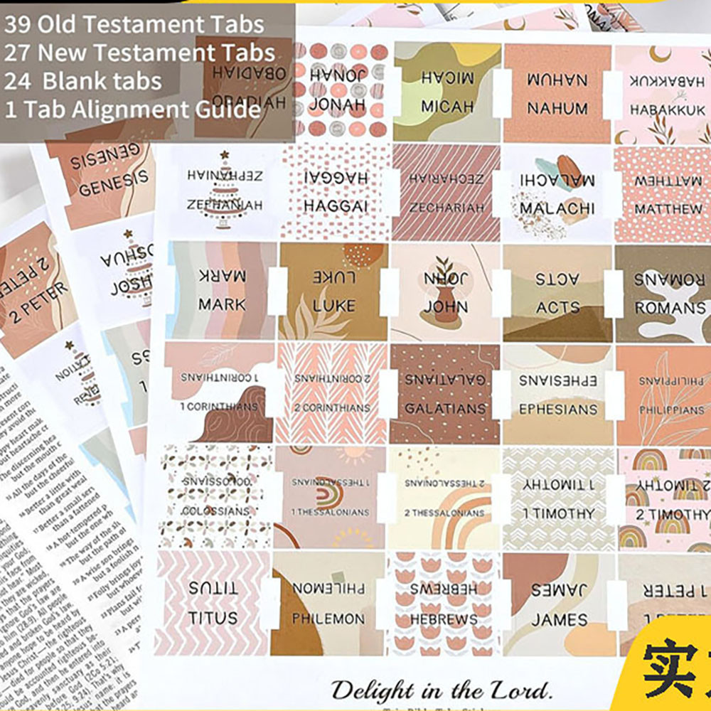 3 Sheet Bible Letter Index Label Sticker Self-adhesive Waterproof ...