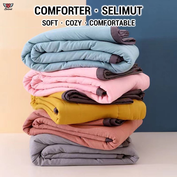 Cotton Comforter Blanket Quilt Selimut Tilam Bedsheet Cadar Premium ...