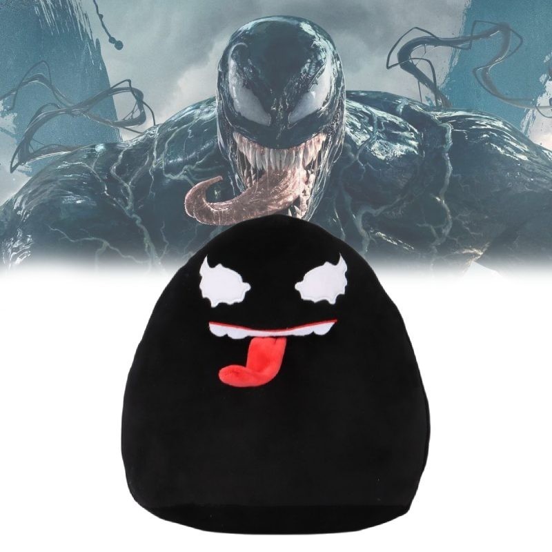 Venom Theme Movie And Television Play Plush Toy Pillow Black Egg Shape ...