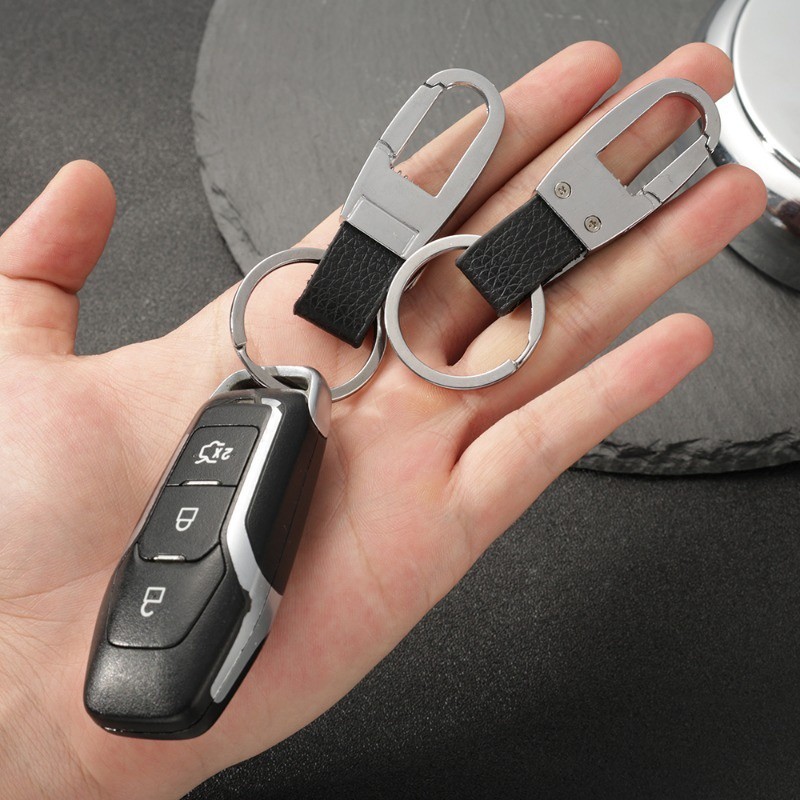 100/50/10Pcs Silver Plated Metal Blank Keyring Keychain Split Ring ...