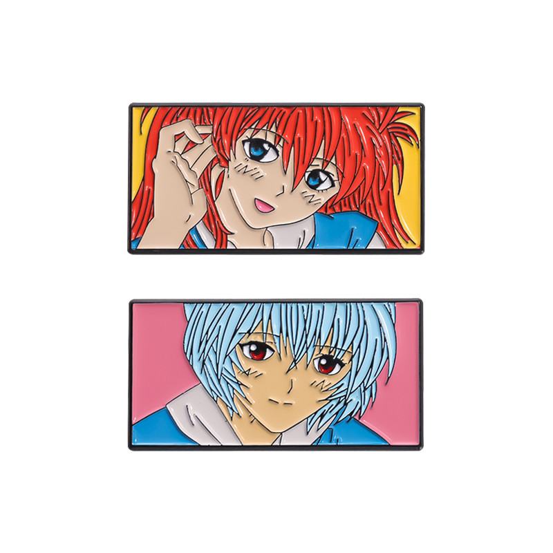 Neon Genesis Evangelion Asuka Brooch Pins Cartoon Character Brooch ...