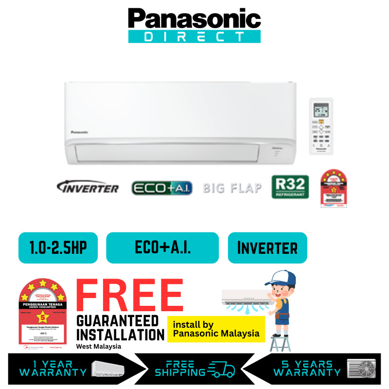 Panasonic R32 Rac Standard Inverter (PU) Inverter WM 1.0/1.5/2.0/2.5HP ...