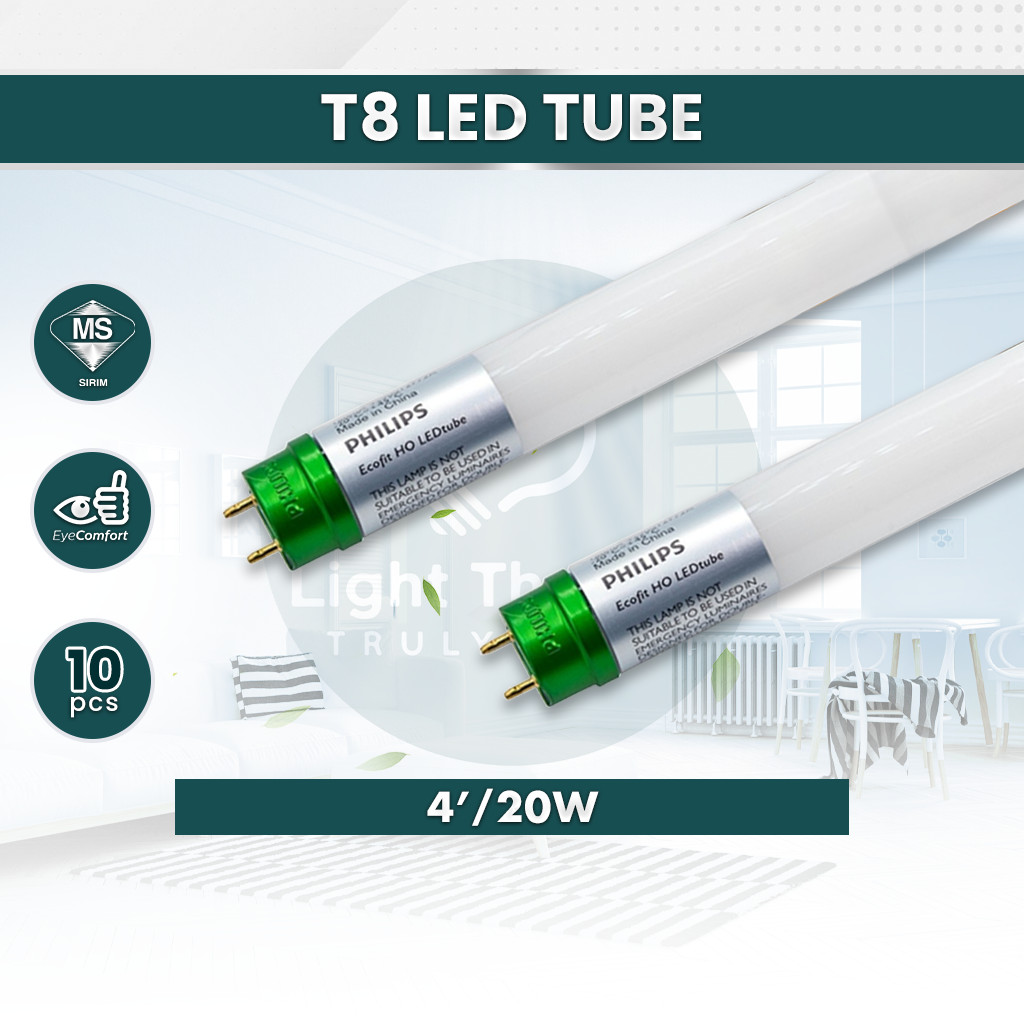 𝐒𝐈𝐑𝐈𝐌 Philips 4'/18W 4'/20W T8 LED Tube Lampu Panjang Kalimantang Mentol Lampu Panjang LED ...