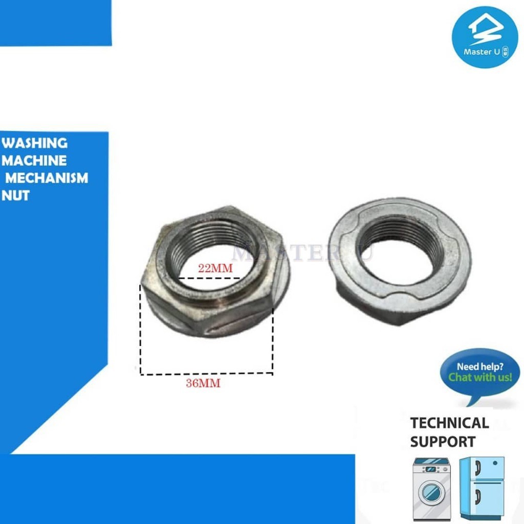 UNIVERSAL WASHING MACHINE MECHANISM NUT READY STOCK | Shopee Malaysia
