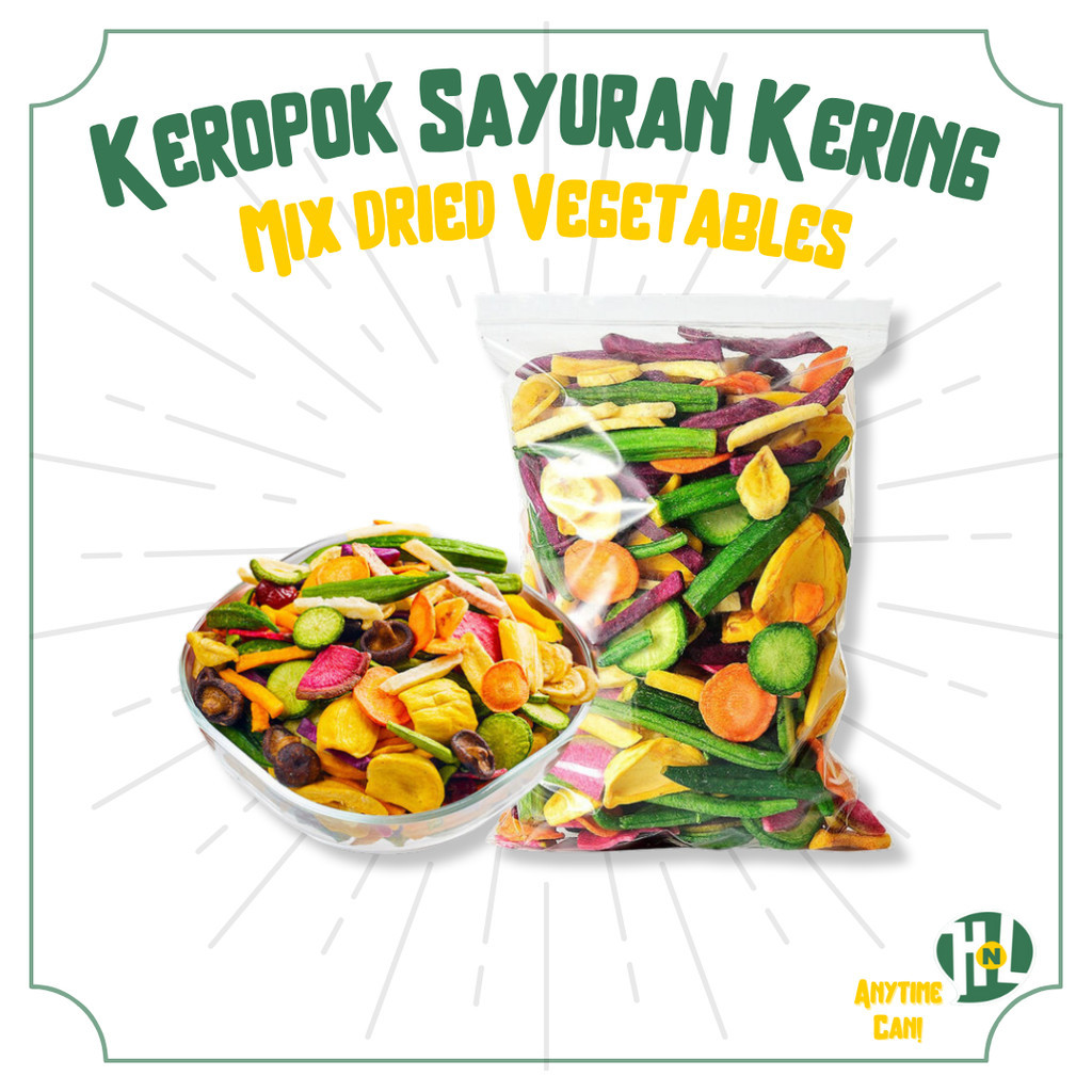 HNL Kerepek Sayur Kering Campuran Keropok Sayuran Kering Segar | Fresh ...
