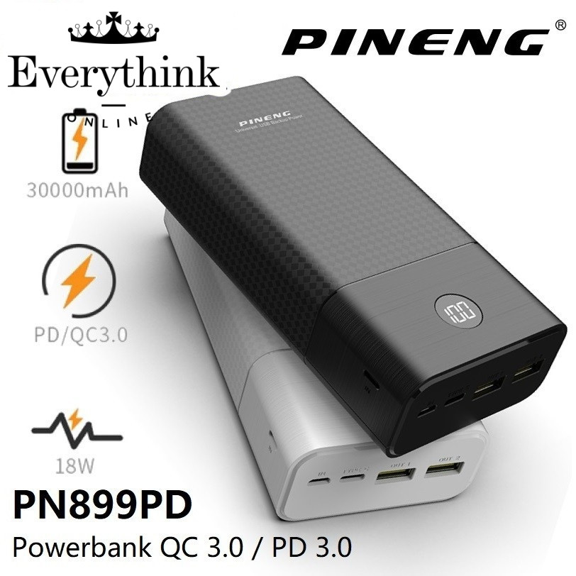 PINENG PN899PD 30000MAH POWER BANK WITH QC 3.0 / PD 3.0 FAST CHARGE ...