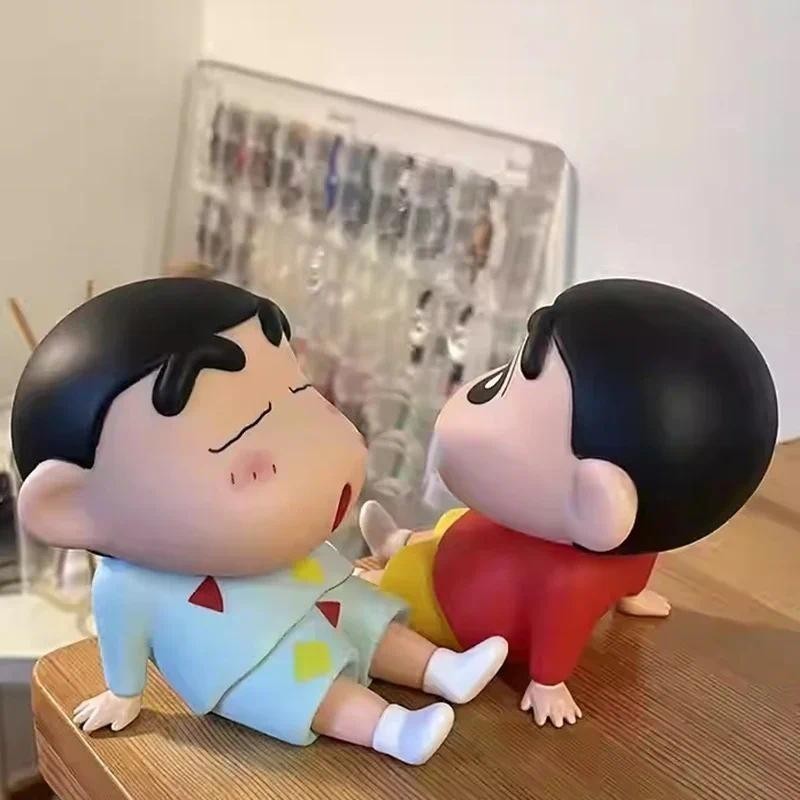 Anime Crayon Shin-Chan Lazy Cell Phone Holder Boochan Action Figure ...