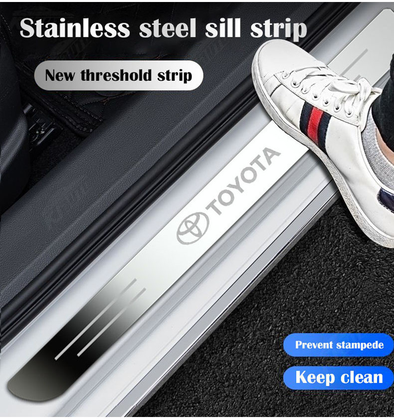 Kia Picanto High-End Custom Metal Sill Protector Scratch-Resistant Dirt ...