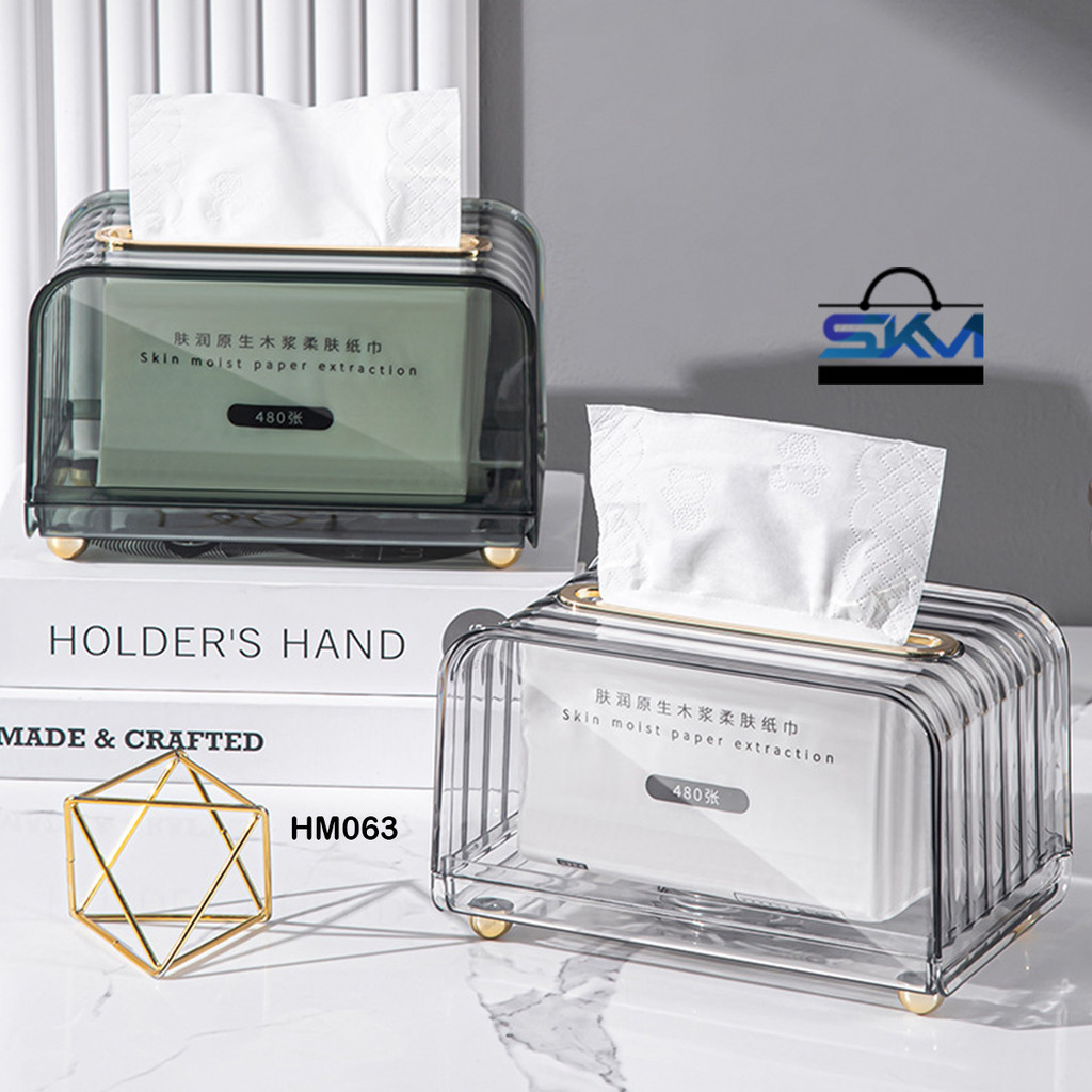 SKM Luxury Transparent Tissue Storage Box/Building Block Tissue Box ...