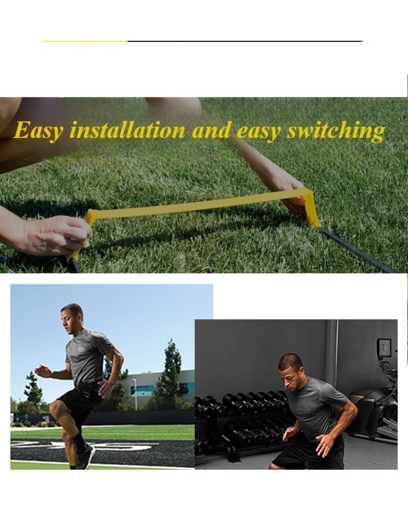 Two-in-one Agility Ladder Hurdle Rope Ladder Soft Ladder Training ...