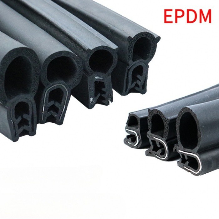 1M EPDM U-Shaped Metal Skeleton Sealing Strip Waterproof Dustproof ...