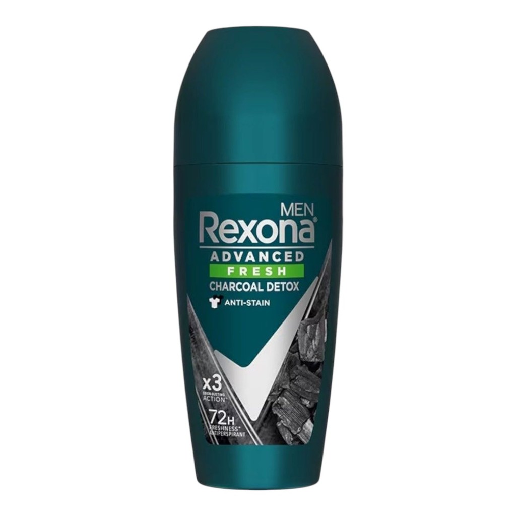 REXONA MEN ROLL ON ANTI-PERSPIRANT DEODORANT 45ML CHARCOAL DETOX ...