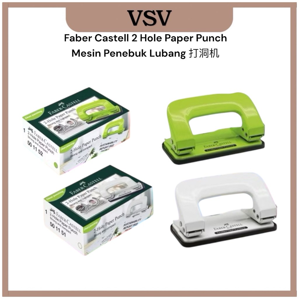 Faber Castell 2 Hole Paper Punch Mesin Penebuk Lubang 打洞机 | Shopee Malaysia
