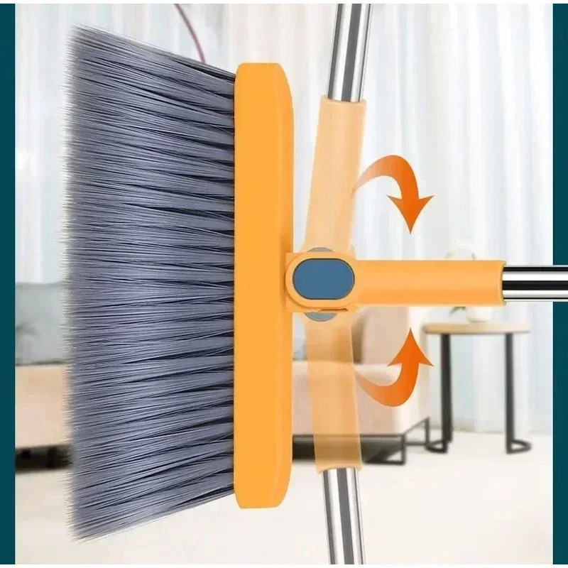 Kitchen Broom Dustpan combination rotary long-rod broom kit two-piece ...