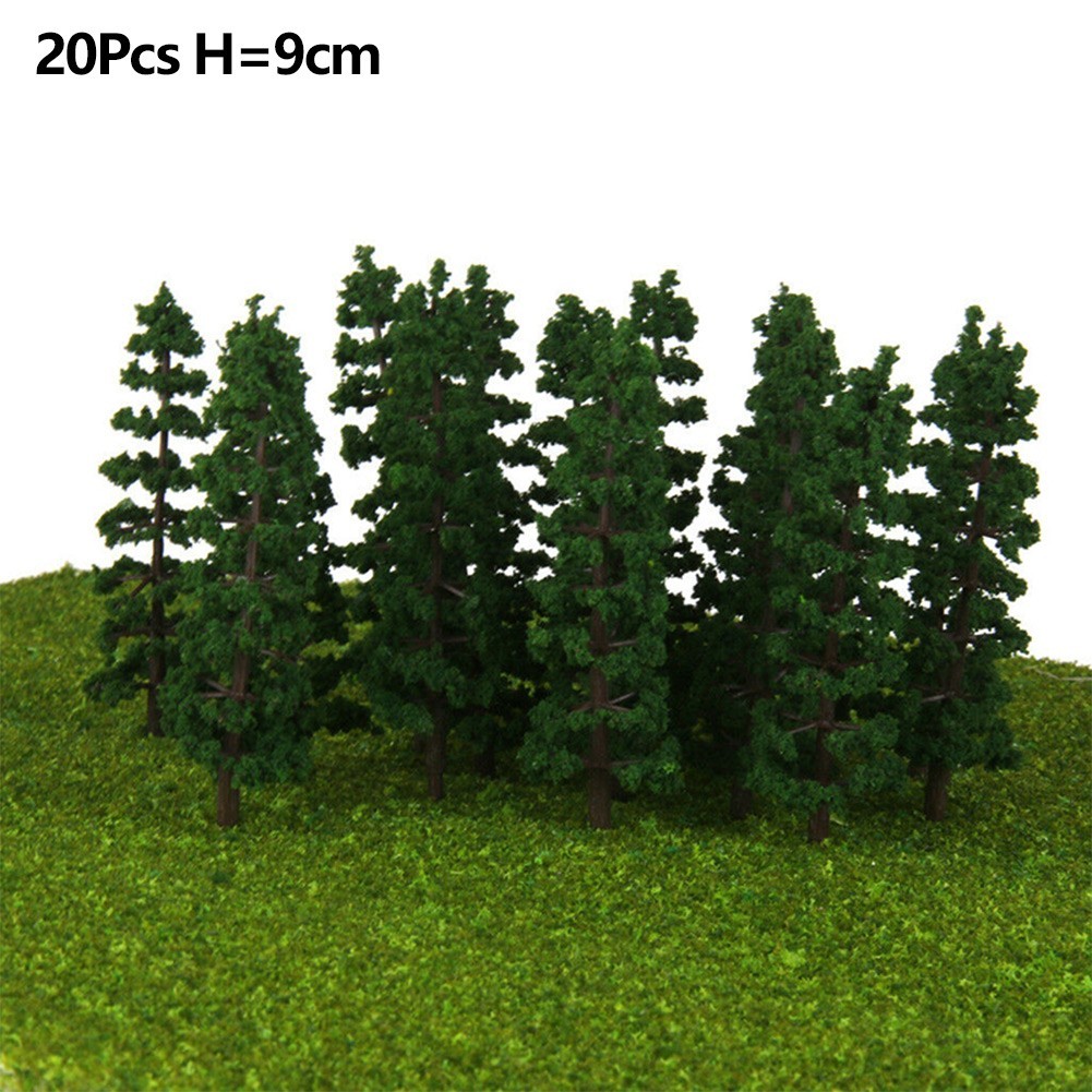 【fstyle】 20X Fir Trees Model Train Railway Diorama Scenery Layout 9cm ...