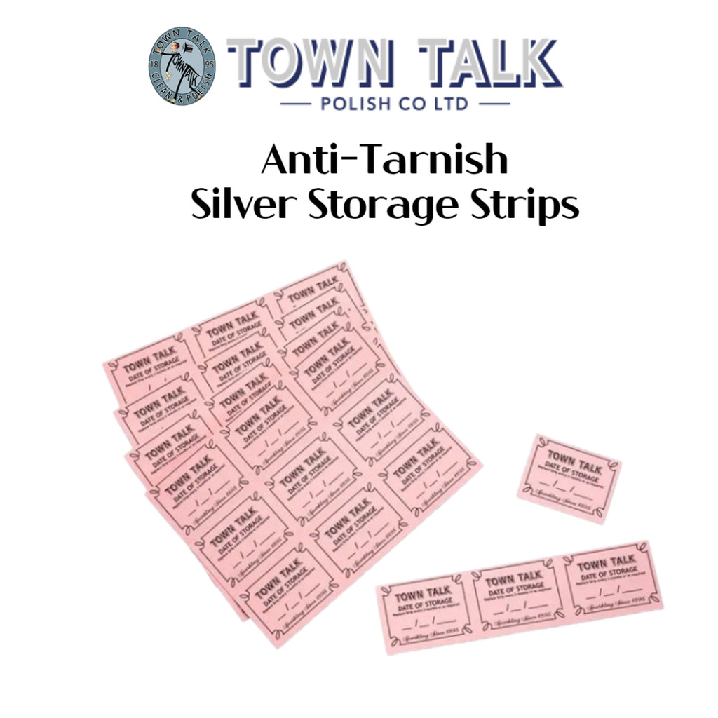 Town Talk Anti-Tarnish Silver Storage Strips 4x3cm 36 Strips Effective ...