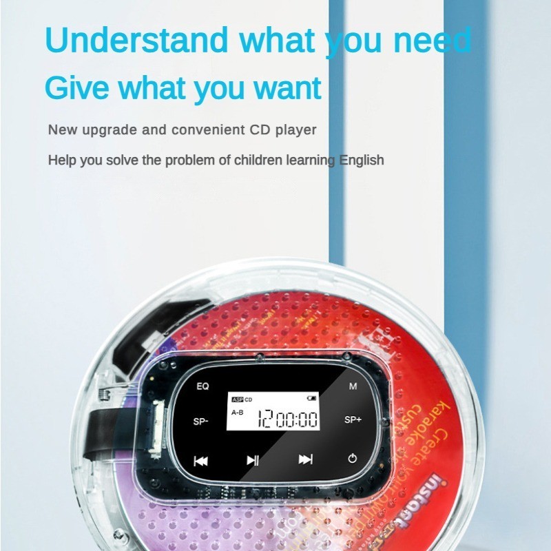 Fully Transparent Portable CD Player Intelligent Bluetooth Touch Screen ...