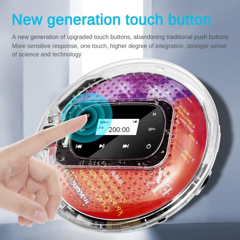 Fully Transparent Portable CD Player Intelligent Bluetooth Touch Screen ...