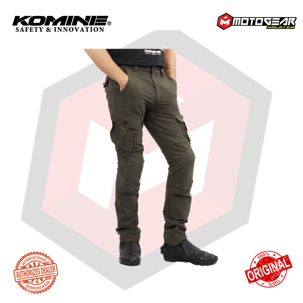 KOMINE PK-748 COOL DRY CARGO PANTS DEEP OLIVE | Shopee Malaysia