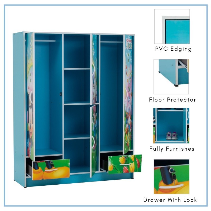 Alora Furniture - WONDERLAND Cartoon Big Cabinet / Children Wardrobe ...