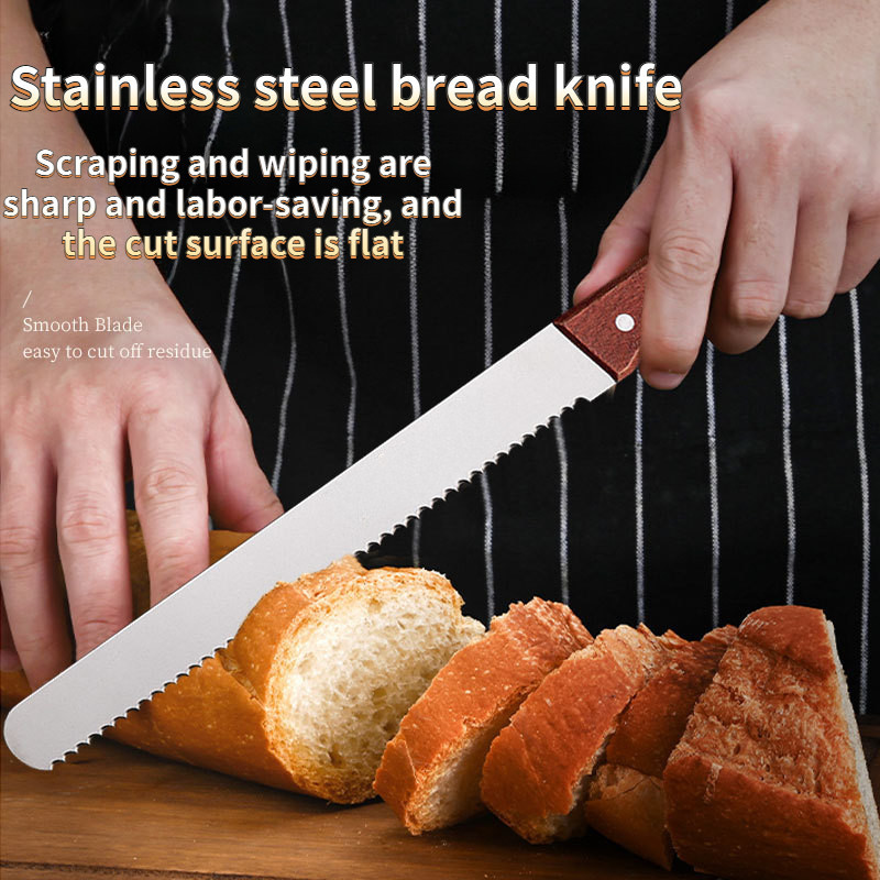 [Ready Stock] 8"/10"/12"/14" Bread Knife Cake Knife kek Pisau Roti ...