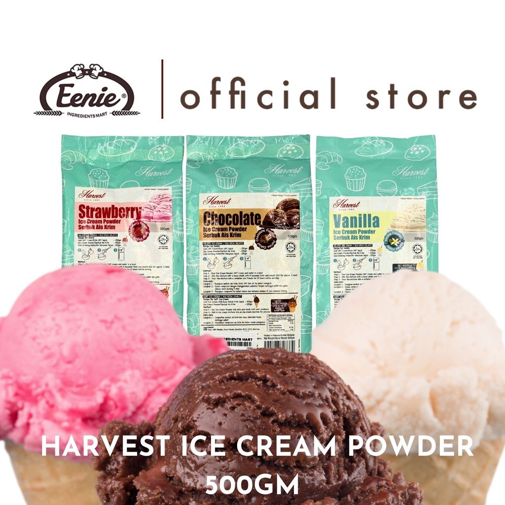 Harvest Ice Cream Powder 500GM | Serbuk Ais Krim Vanilla | Chocolate ...