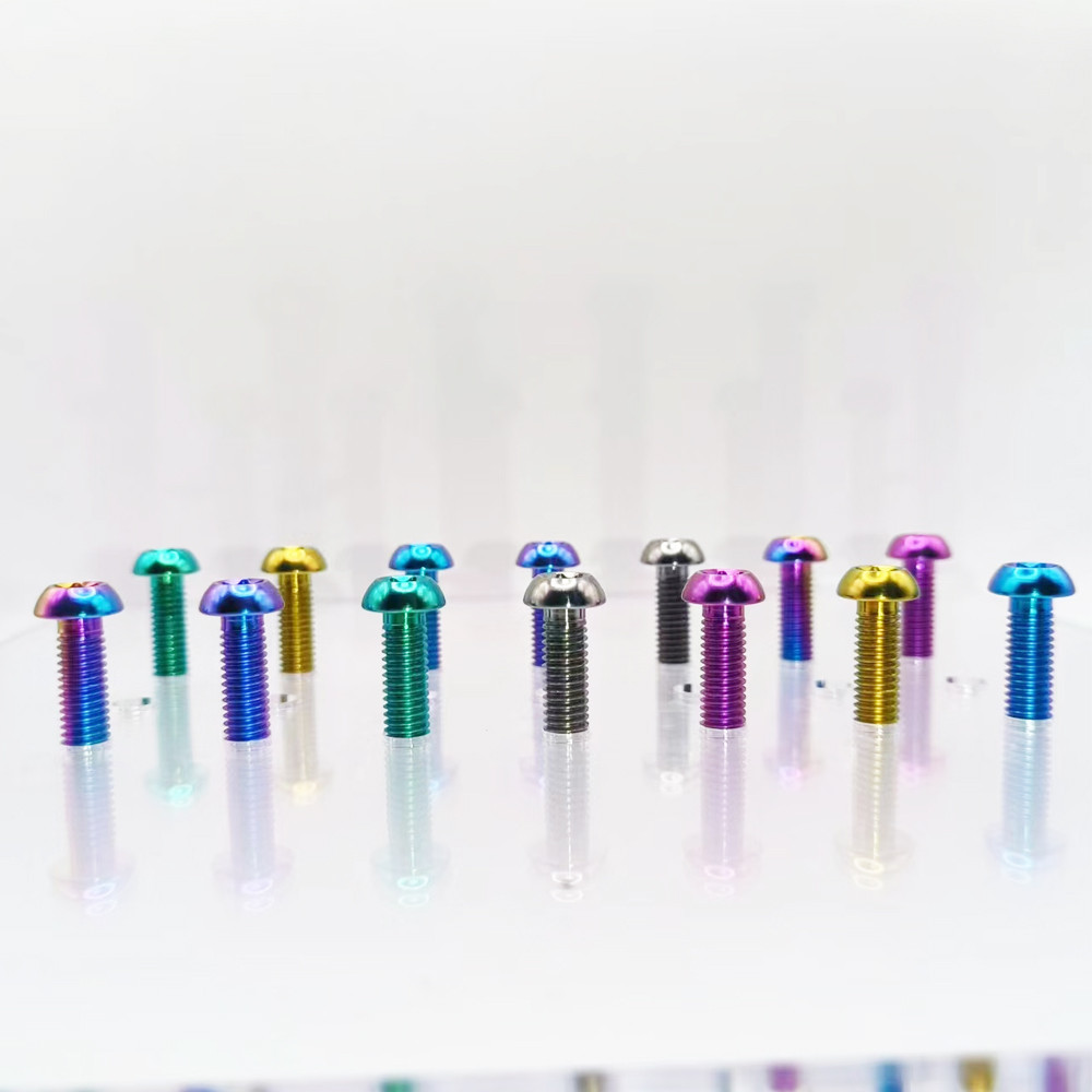 GR5/TC4 Motorcycle CNC Titanium Alloy M5 X8-10-12 Button Head Bolt Body screw | Shopee Malaysia