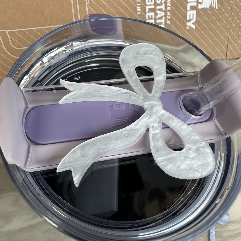 Stanley Tumbler Tag Cup Lid Tag Bow Water Ripple Stanley Tumbler Tag 40 ...