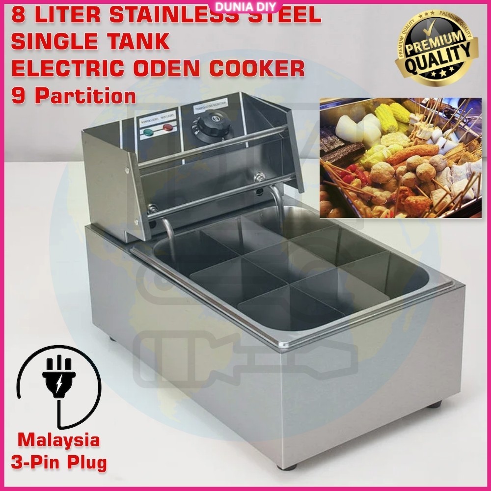 9 Partition 8L Commercial Electric Kanto Oden Cooker Stainless Steel ...
