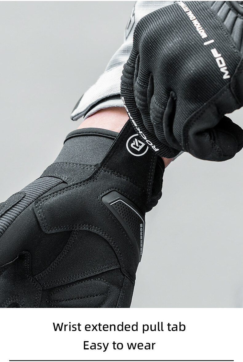 【MY Delivery】ROCKBROS Motorcycle Gloves With Quick Adjustable Buckle ...
