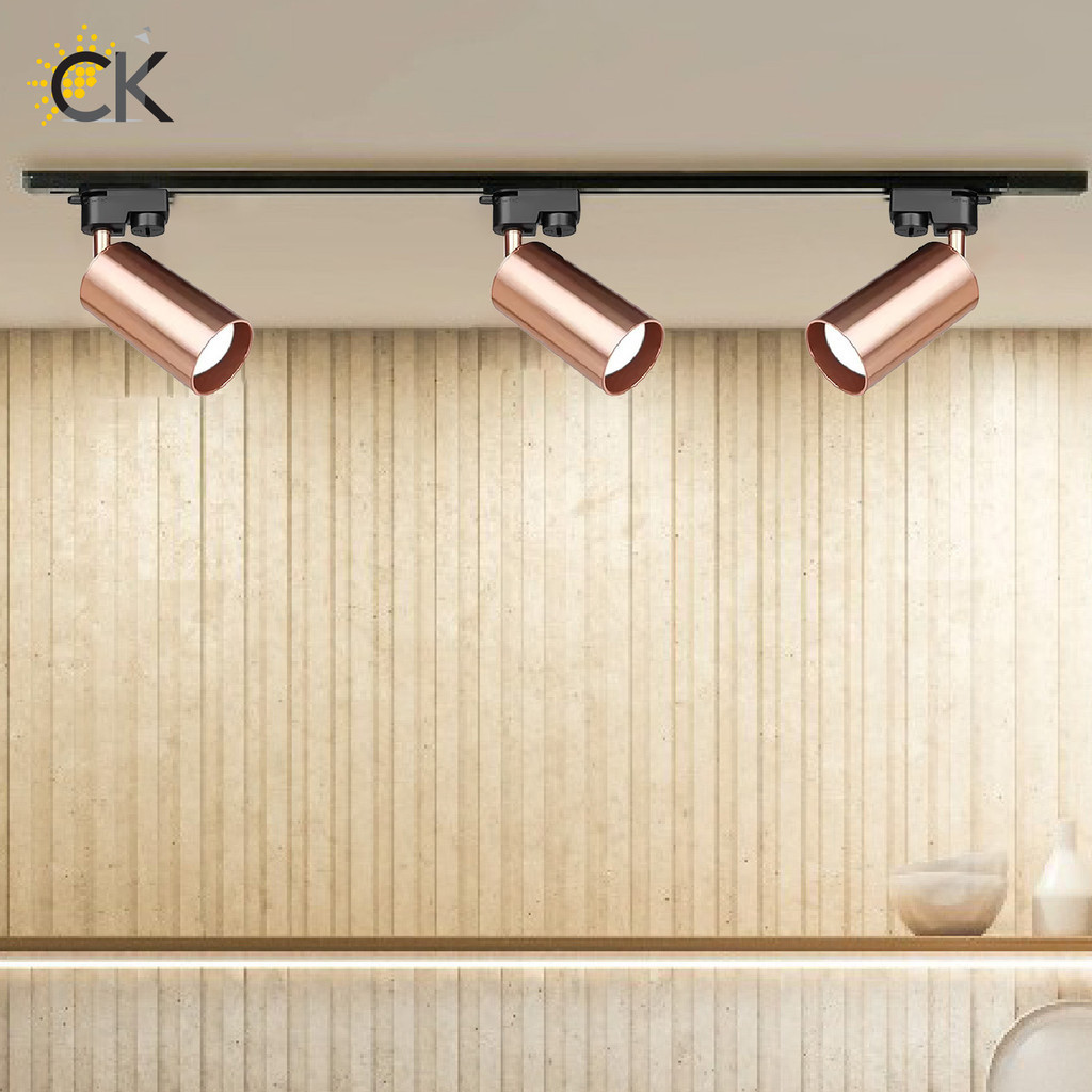 LED MODERN TRACK LIGHT ROTATING GOLD & ROSE GOLD | Shopee Malaysia
