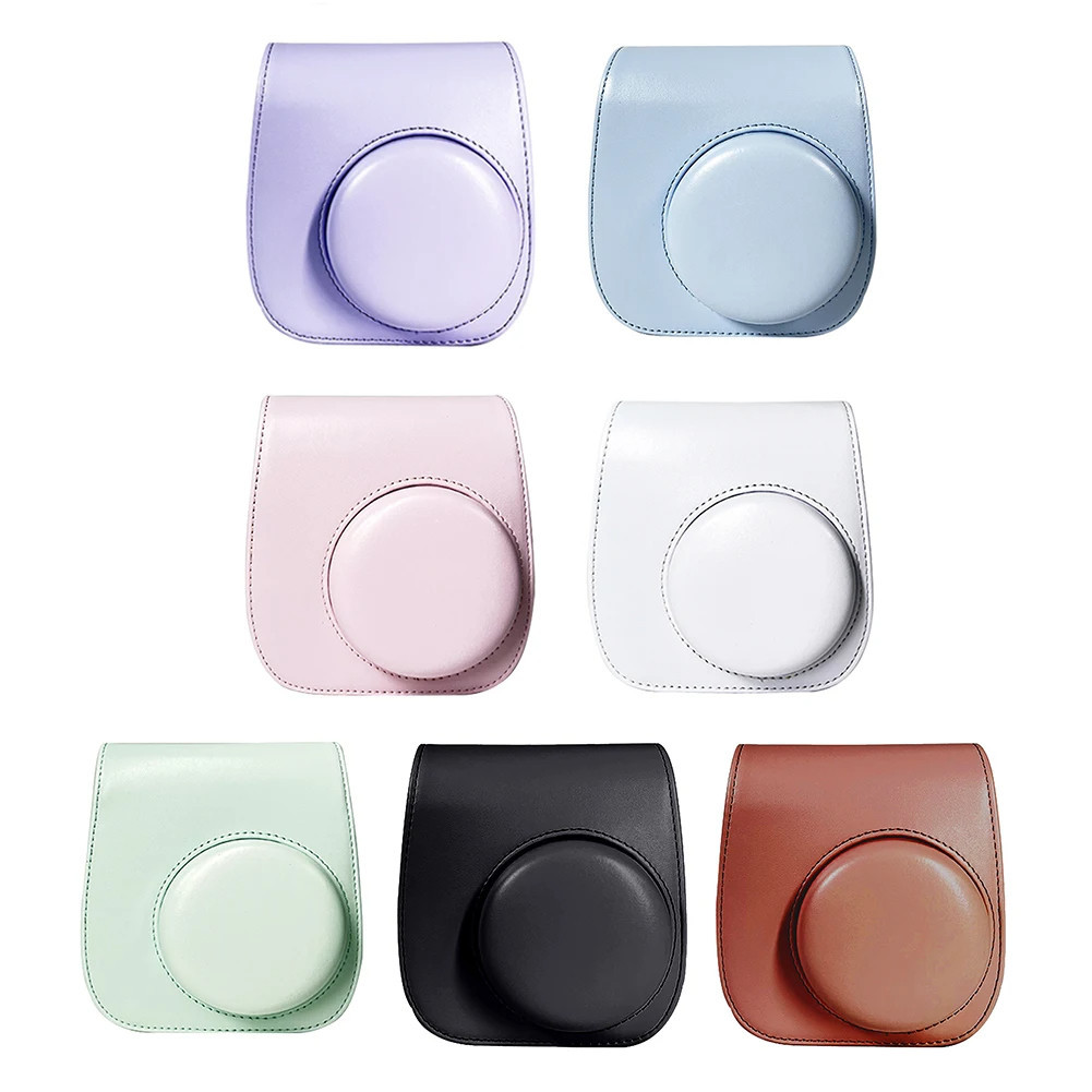 PU Leather Camera Bag Case For Fujifilm Instax Mini 12/11/9/8 Retro ...