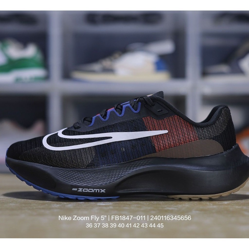 Nike Zoom fly 5 "black ghost Green" flying 5 generation marathon IFJW ...