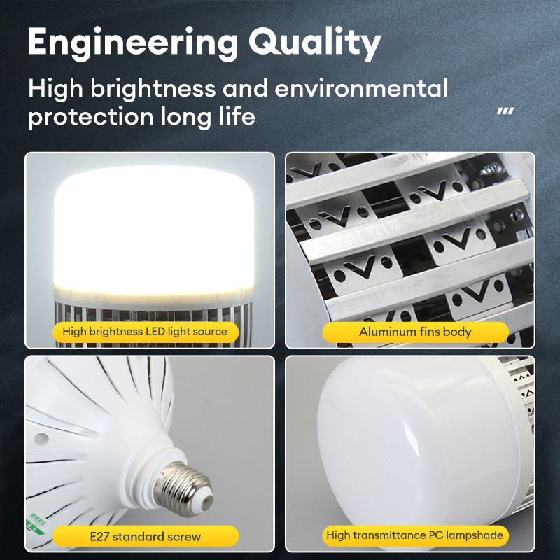 High Power LED Bulb E27 80W 100W 150W 200W Super Bright Bulb Mentol ...