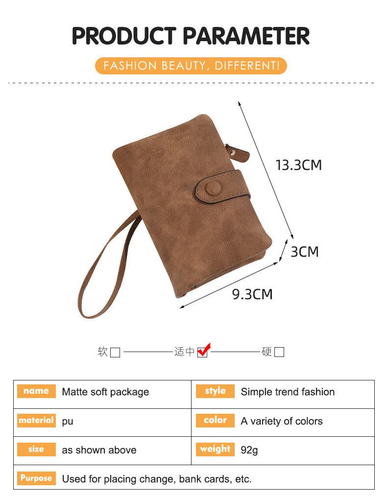 Engraving Name Coin Zipper Purse Ladies Wallets Lightweight Waterproof ...