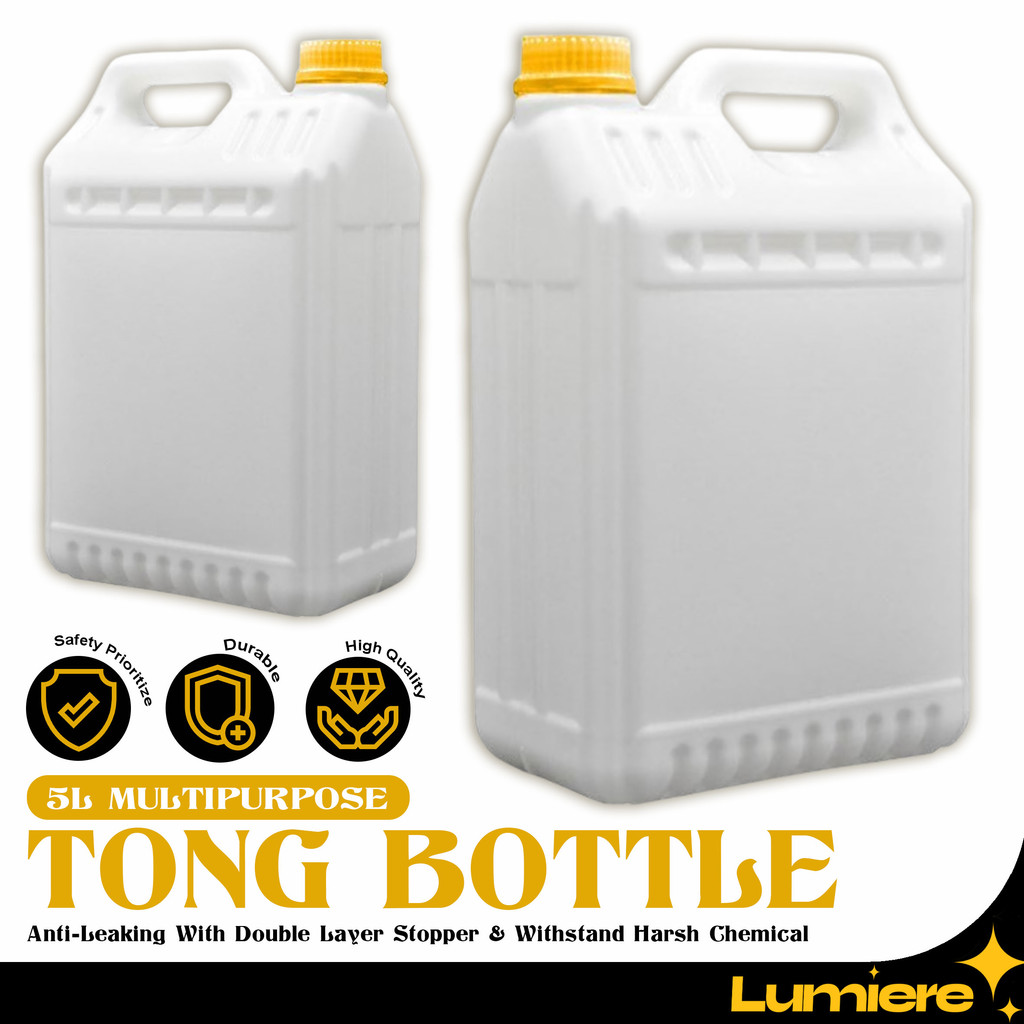 HDPE Semi-Clear Plastic Bottle Multipurpose Tank Lid Storage Containers Tong Jerry Can Tong Drum ...