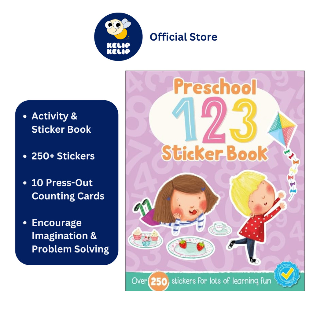 Preschool 123 Activity & Sticker Book For Kids To Learn With 250 ...