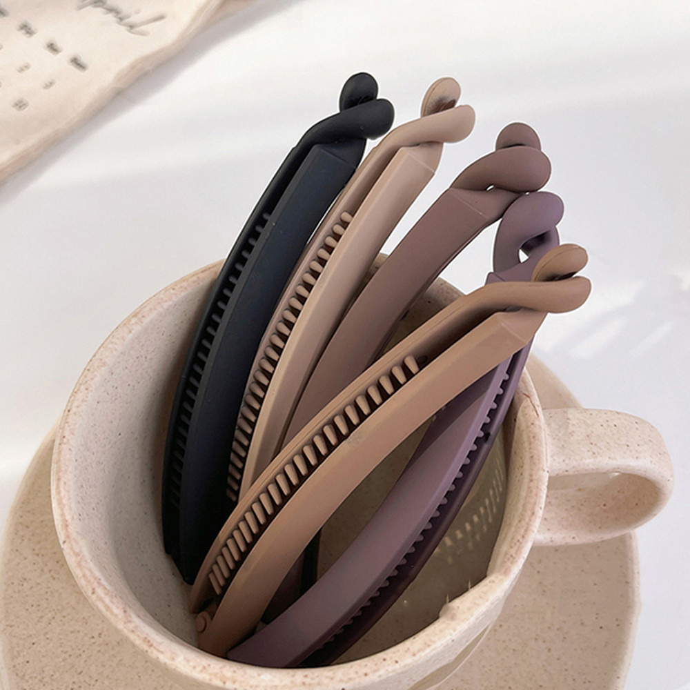 Frosted Banana Clip Vertical Clip High-end Back Head Hair Pinch Women's ...