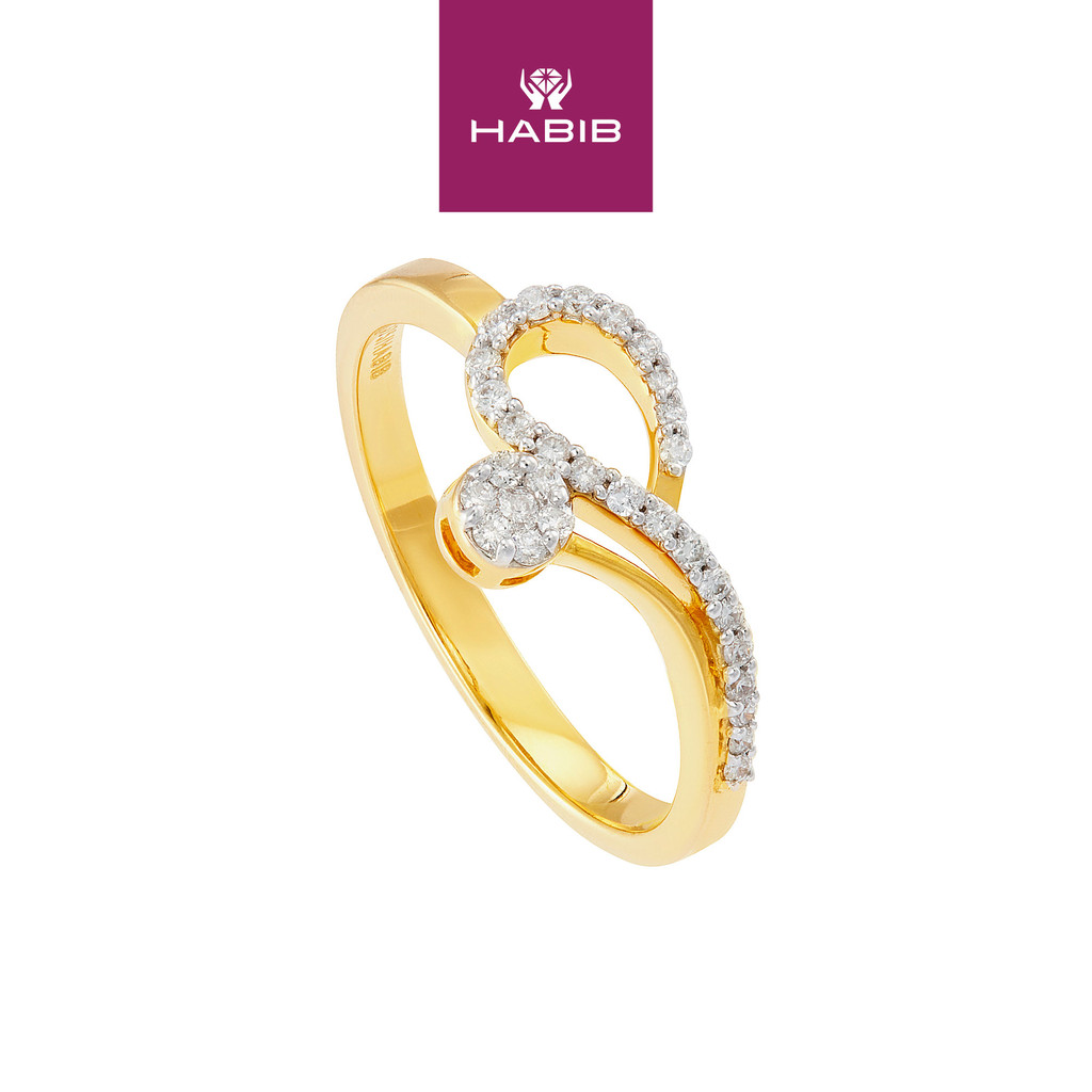 HABIB Diamond Ring in 375/9K Yellow Gold 271330125(YG) | Shopee Malaysia