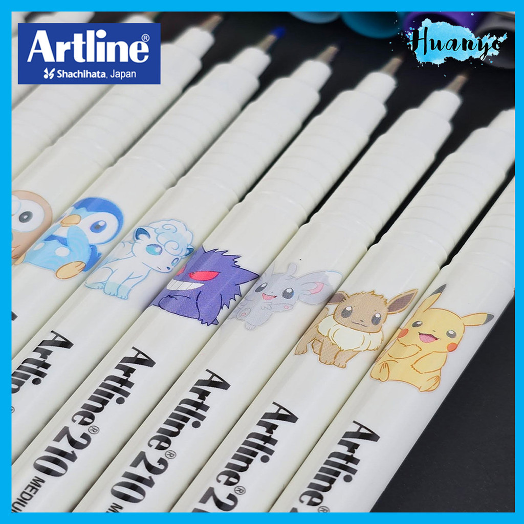 Artline Pokémon Limited Edition Sign Pen 210 Writing Pen 0.6MM Medium ...