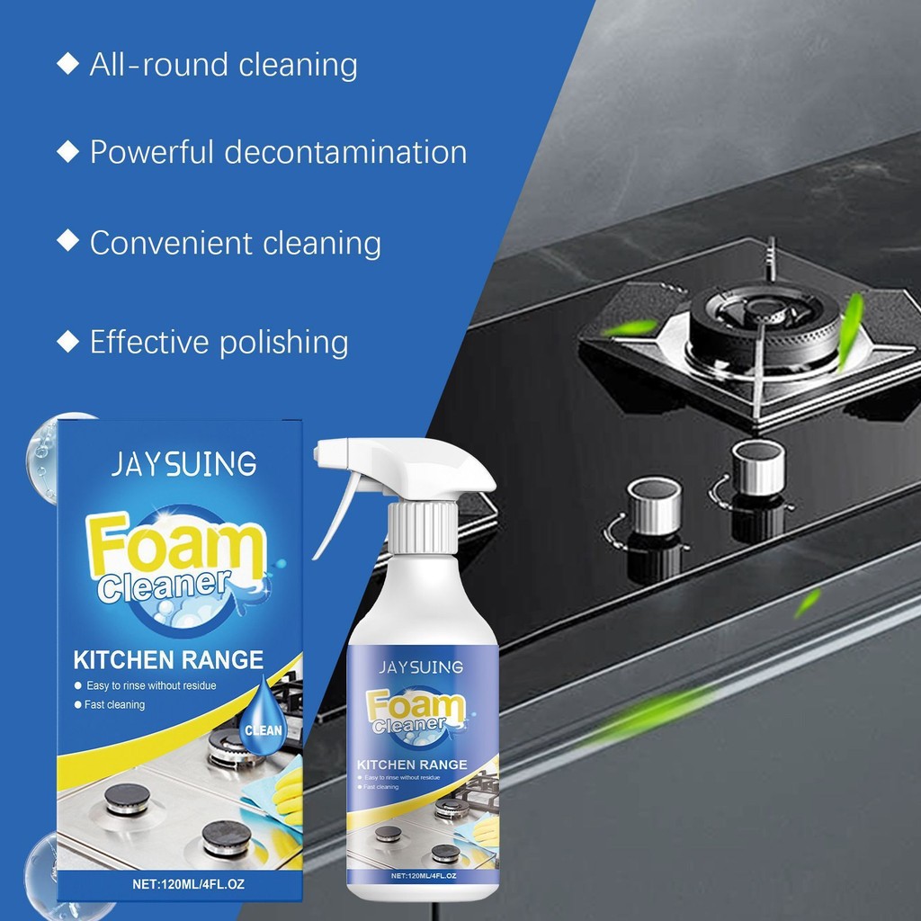 Stove Foam Cleaner 120ml | Heavy-Duty Degreaser with Sodium Lauryl ...