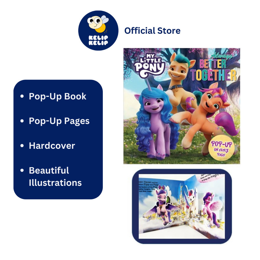My Little Pony Pop Up Story Book For Kids Always Better Together ...