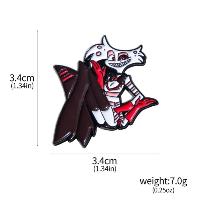 Anime Hazbin Hotel Enamel Lapel Pins Charlie Chaggie Brooches Hotels ...