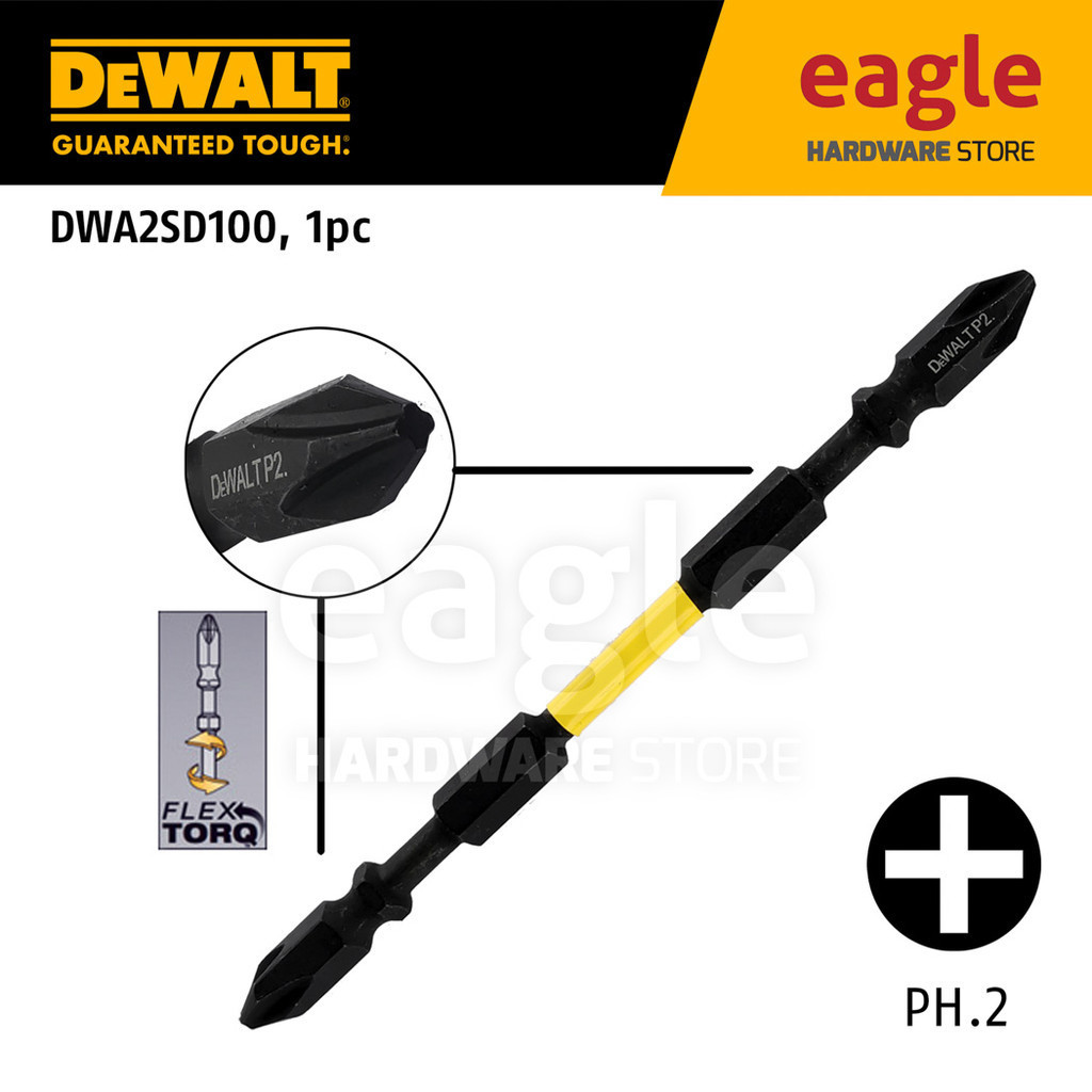 Dewalt DWA2SD110 PH.2 x 110mm Double Ended Phillips Magnetic ...