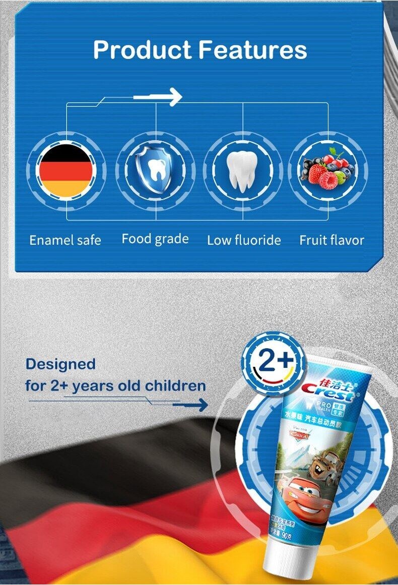 Crest Toothpaste For Kids Cavity Proof Toothpaste Food Grade Pattern ...