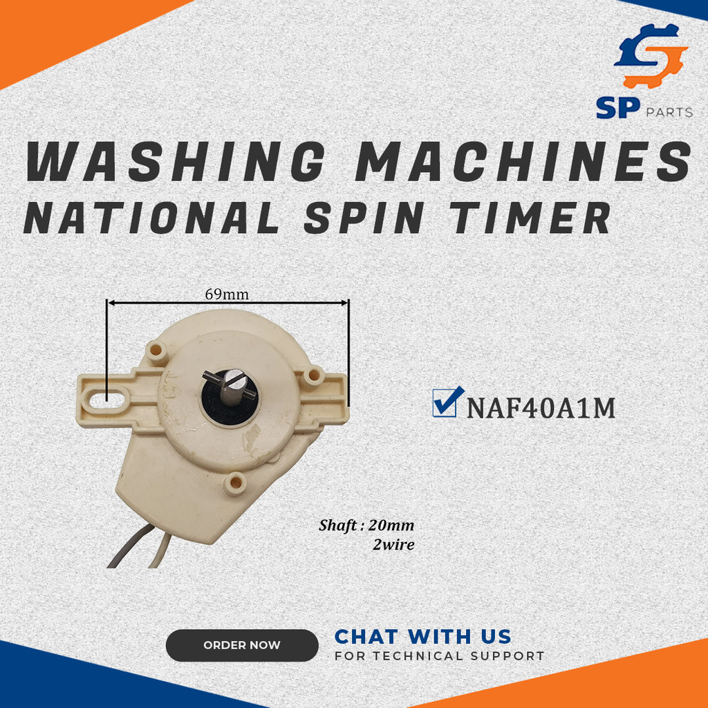 WASHING MACHNE NATIONAL SPIN TIMER- NAF40A1M | Shopee Malaysia
